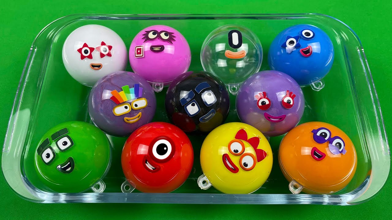 Numberblocks - Looking Clay Coloring With Globe! Satisfying Clay ASMR ...