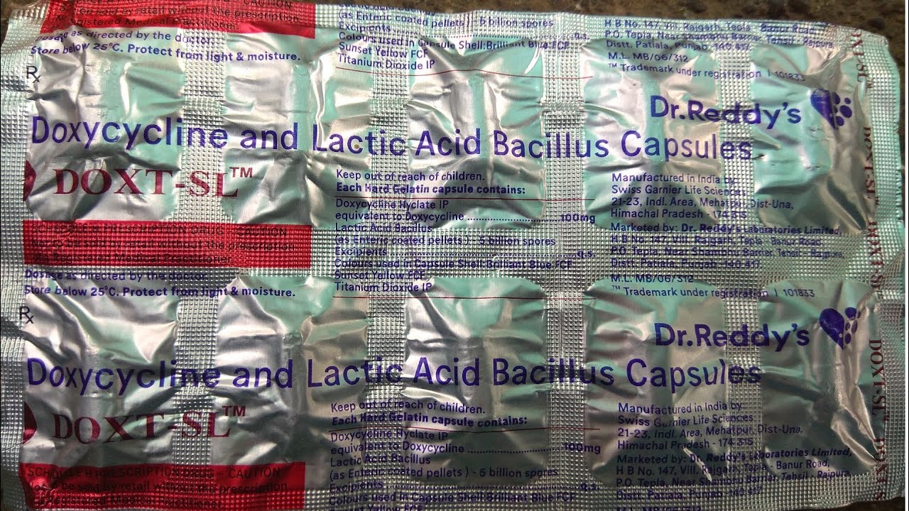 DOXT-SL CAPSULE | DOXYCYCLINE | COMPOSITION | BENIFITS | DOSE | SIDE ...