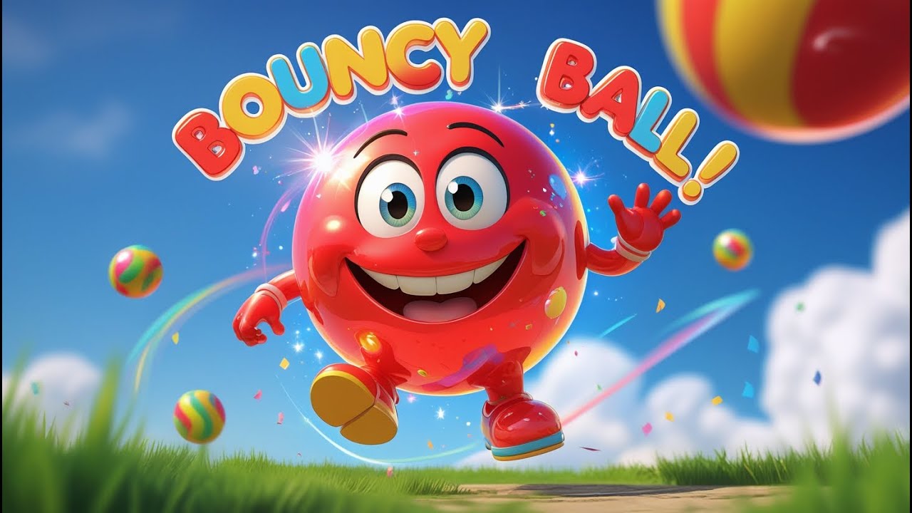 "Bouncy Ball Song 🎶 | Fun Nursery Rhyme for Kids & Toddlers | Bounce ...