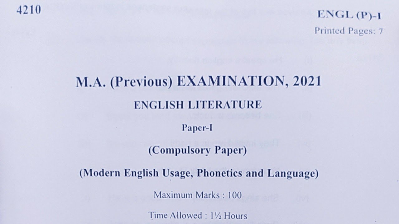 english-literature-m-a-previous-year-exam-2021