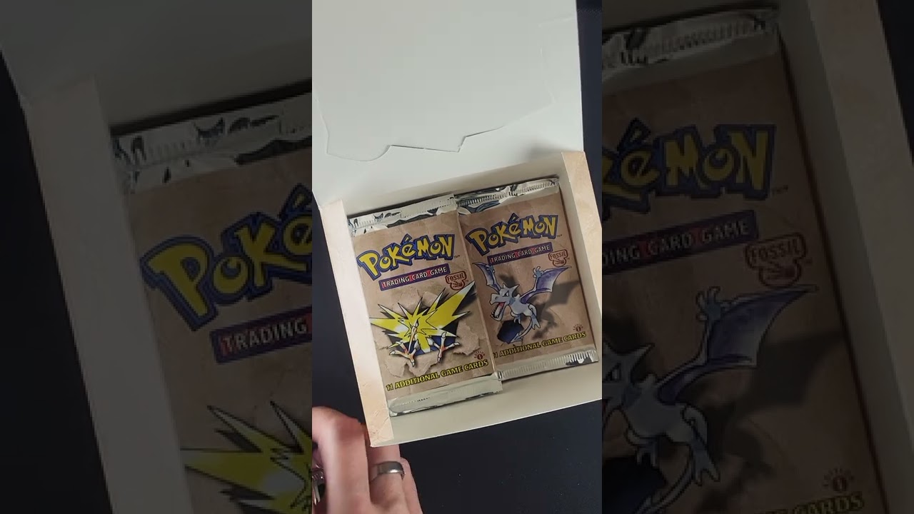 1999 Pokemon Fossil 1st Edition Booster Box Sealed - YouTube