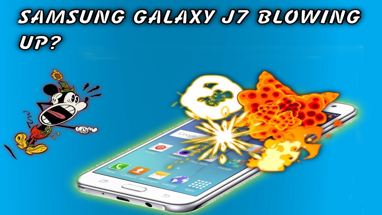 Samsung Galaxy J7 mistaken for note 7 exploding (HD) - YouTube