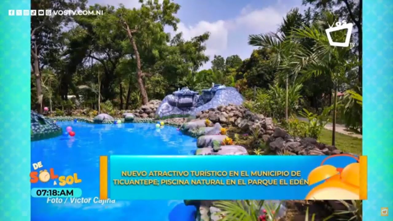 Inauguración de piscinas en el Parque Natural El Edén, Ticuantepe - YouTube
