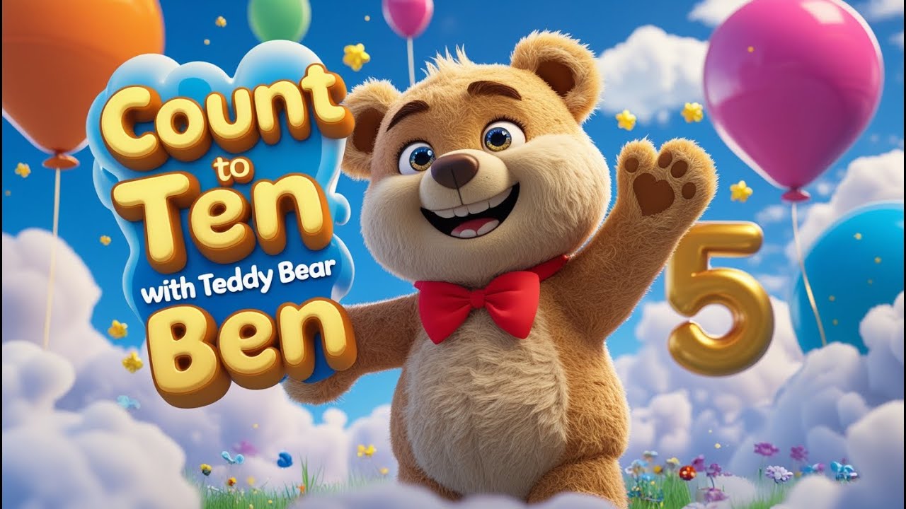 Count to Ten with Teddy Bear Ben🧸 | Fun Numbers Song for Kids | Nursery ...