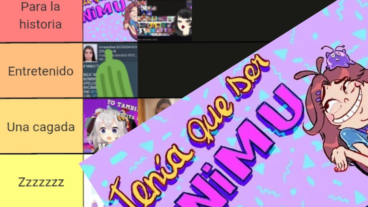 tier list de las polémicas de nimu - YouTube