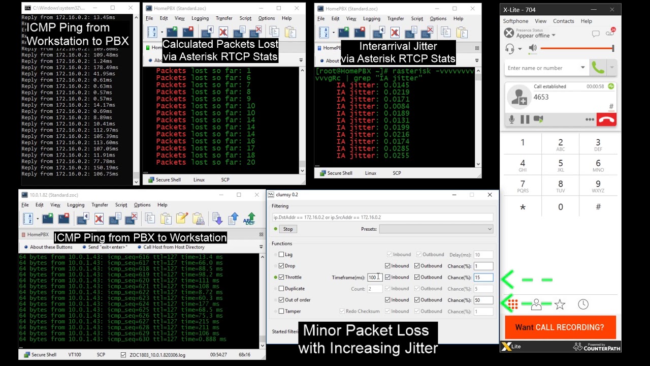 Audio Examples of SIP/VoIP Packet Loss and Jitter/Out of Order Packets ...