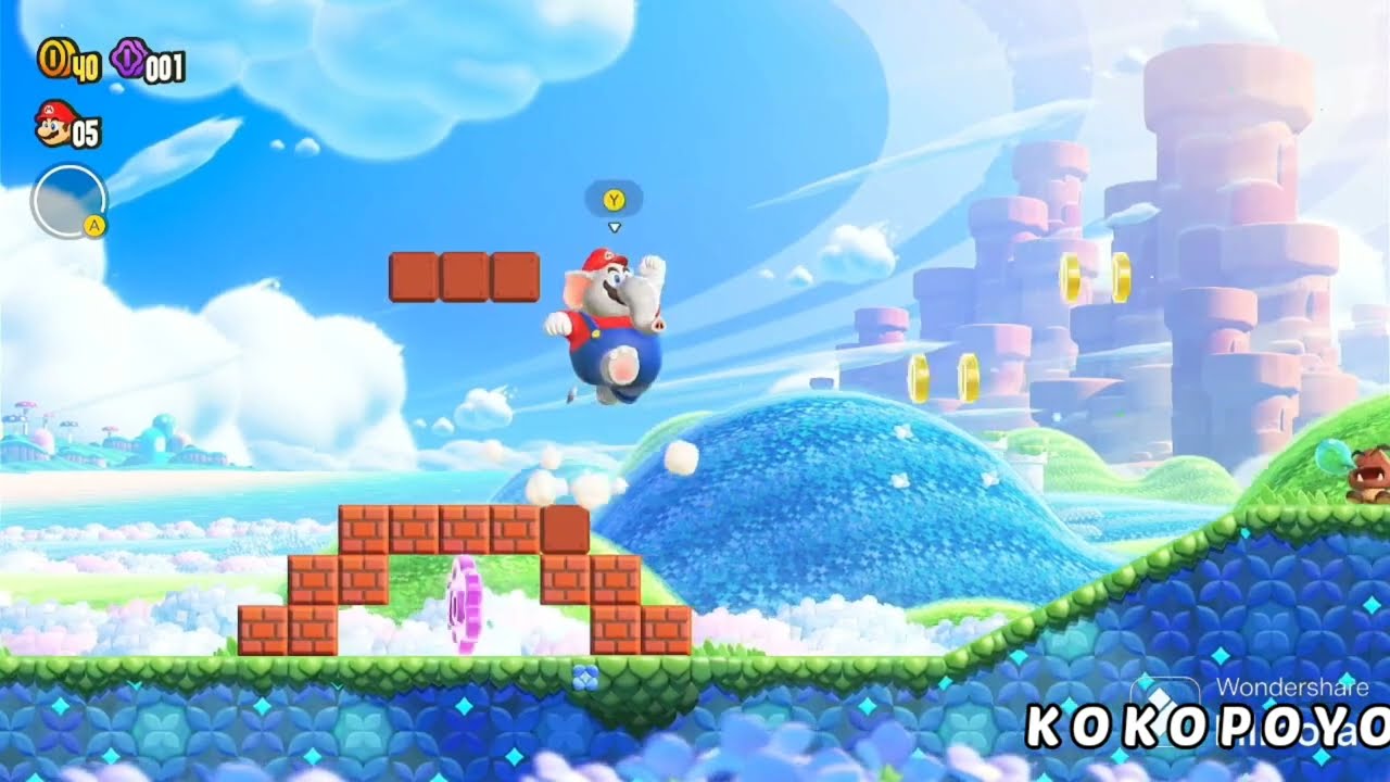 Super Mario Wonder - World 1-1 Clear - YouTube