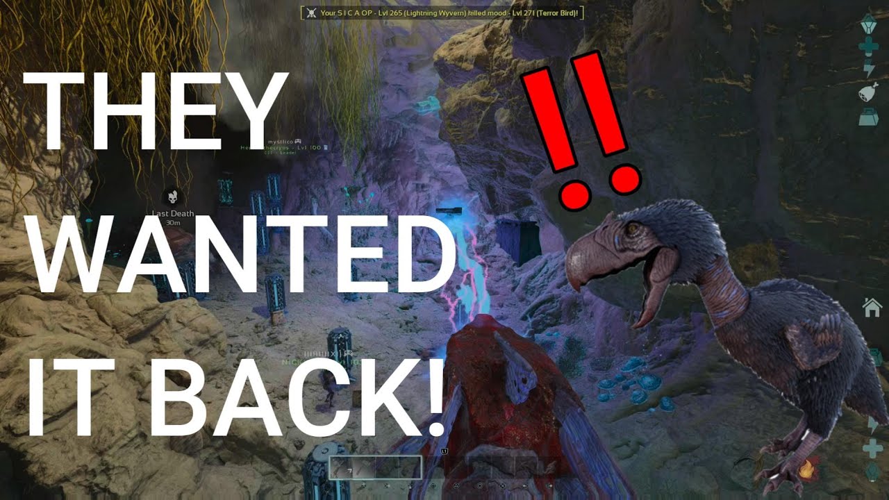 DEFENDING MY BLUE OB CAVE! - ARK Ascended PvP - YouTube