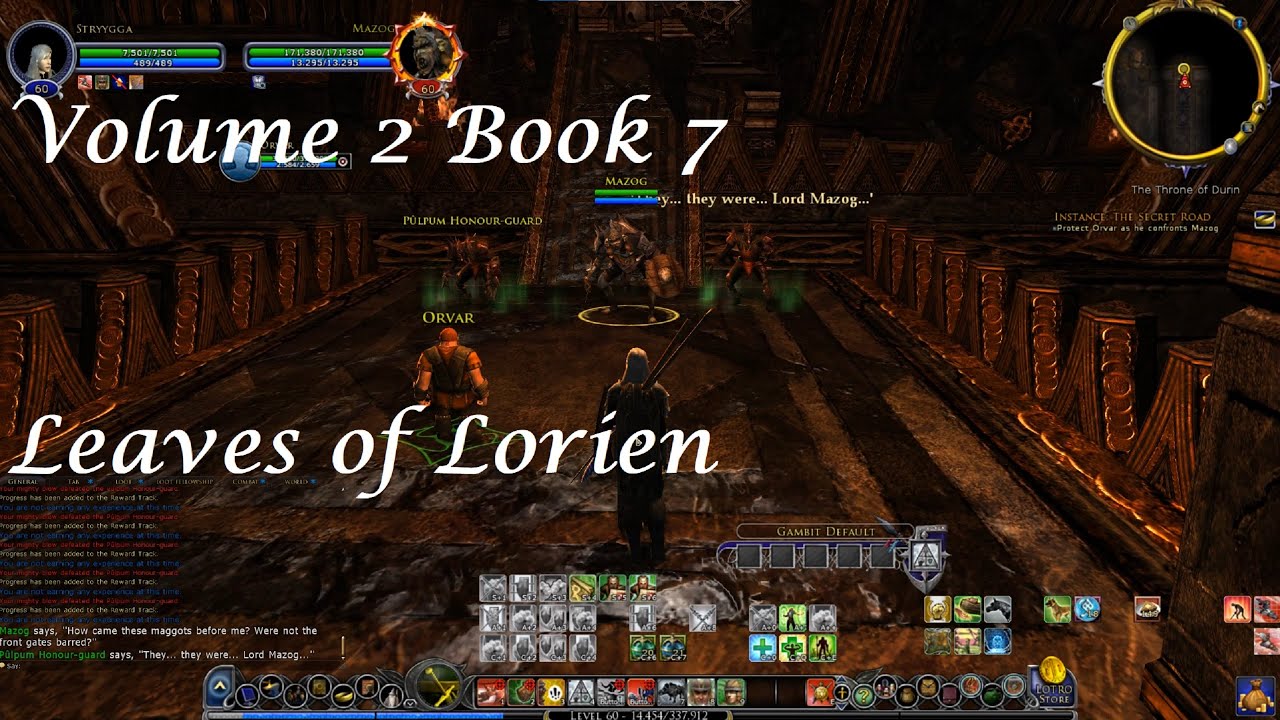 LOTRO Volume 2 Book 7 Leaves of Lorien - YouTube