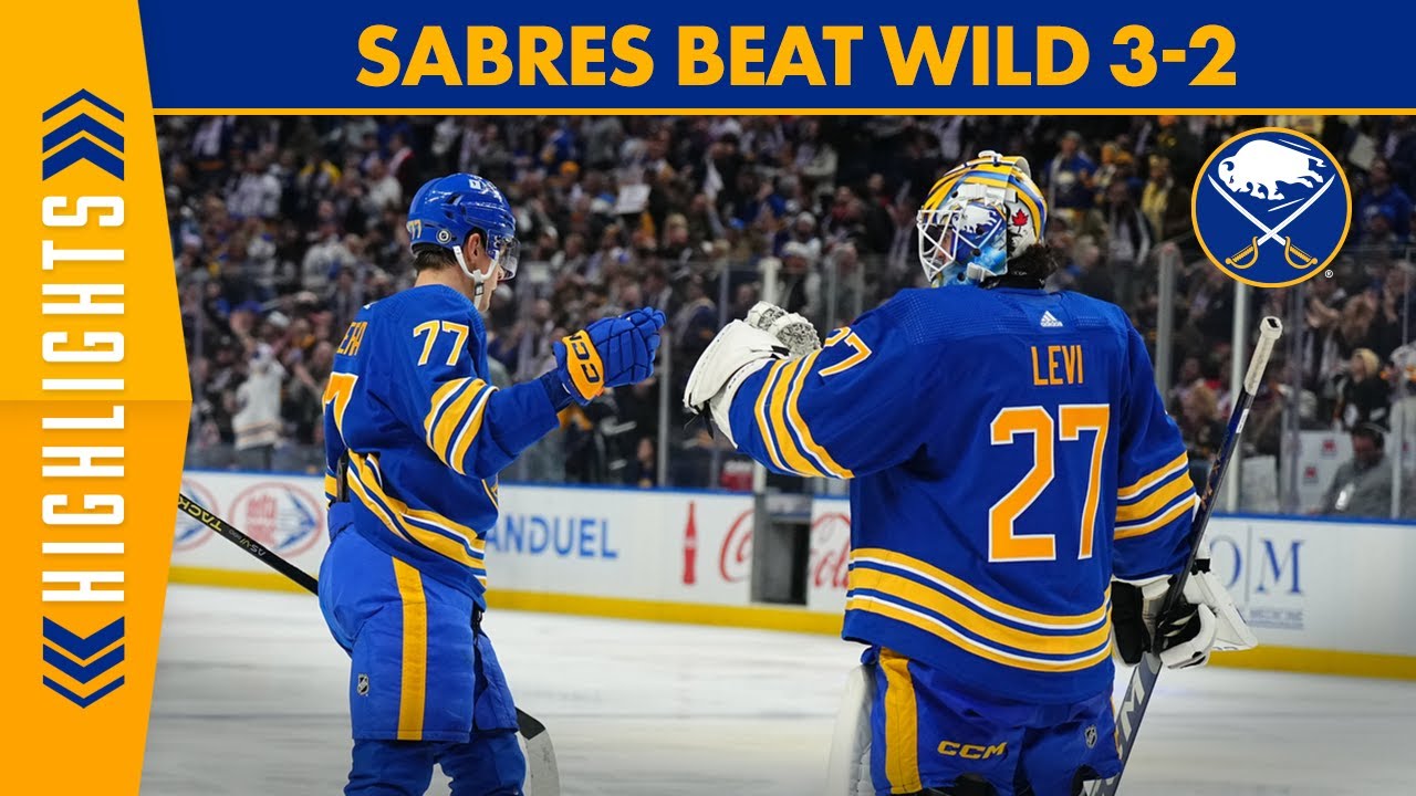 Buffalo Sabres Beat Minnesota Wild 3-2 | Full-Highlights - YouTube