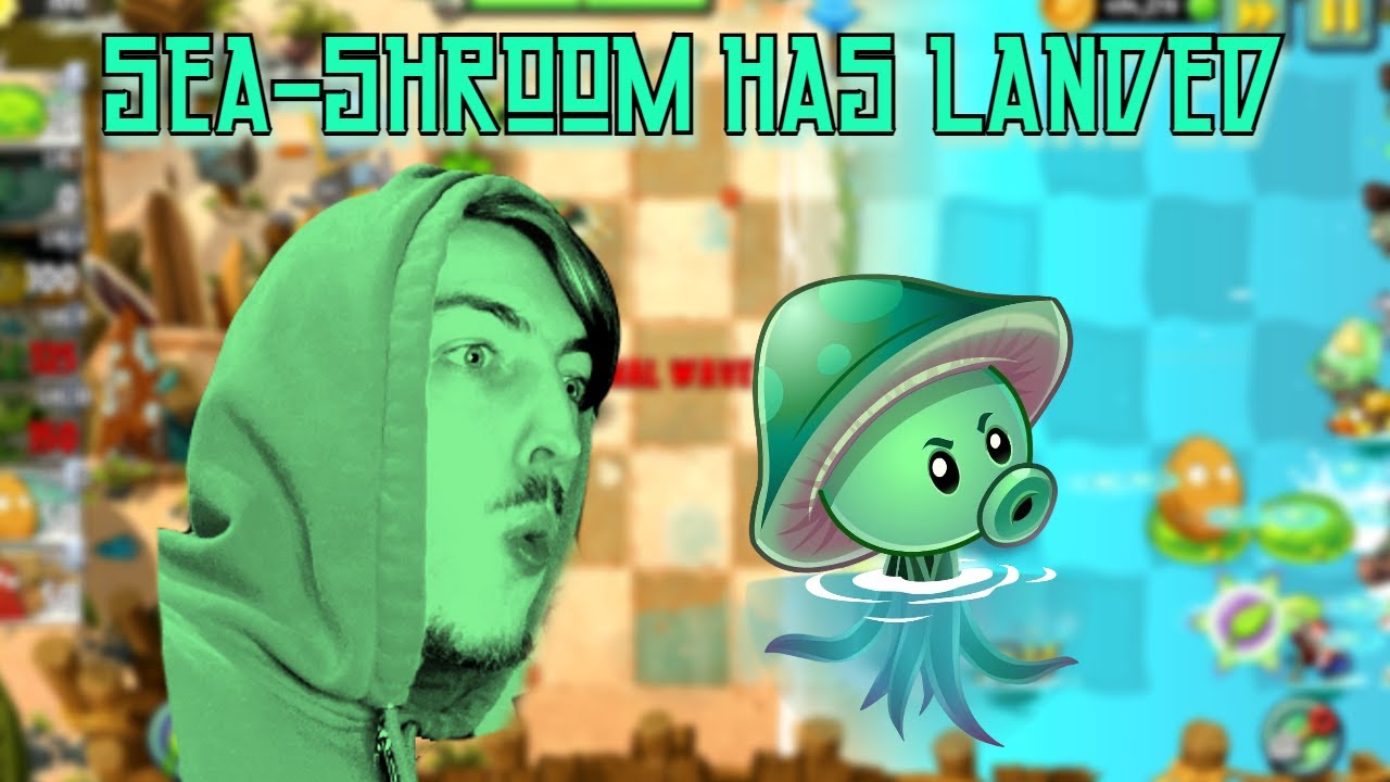 HE'S FINALLY HERE! Sea-Shroom Gameplay (Plants VS Zombies 2) - YouTube
