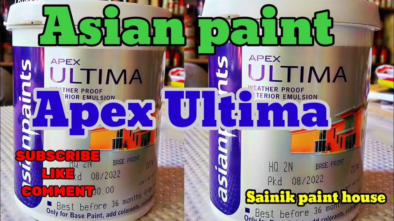 Asian paint Apex ultima exterior emulsion weather proof paint.# ...