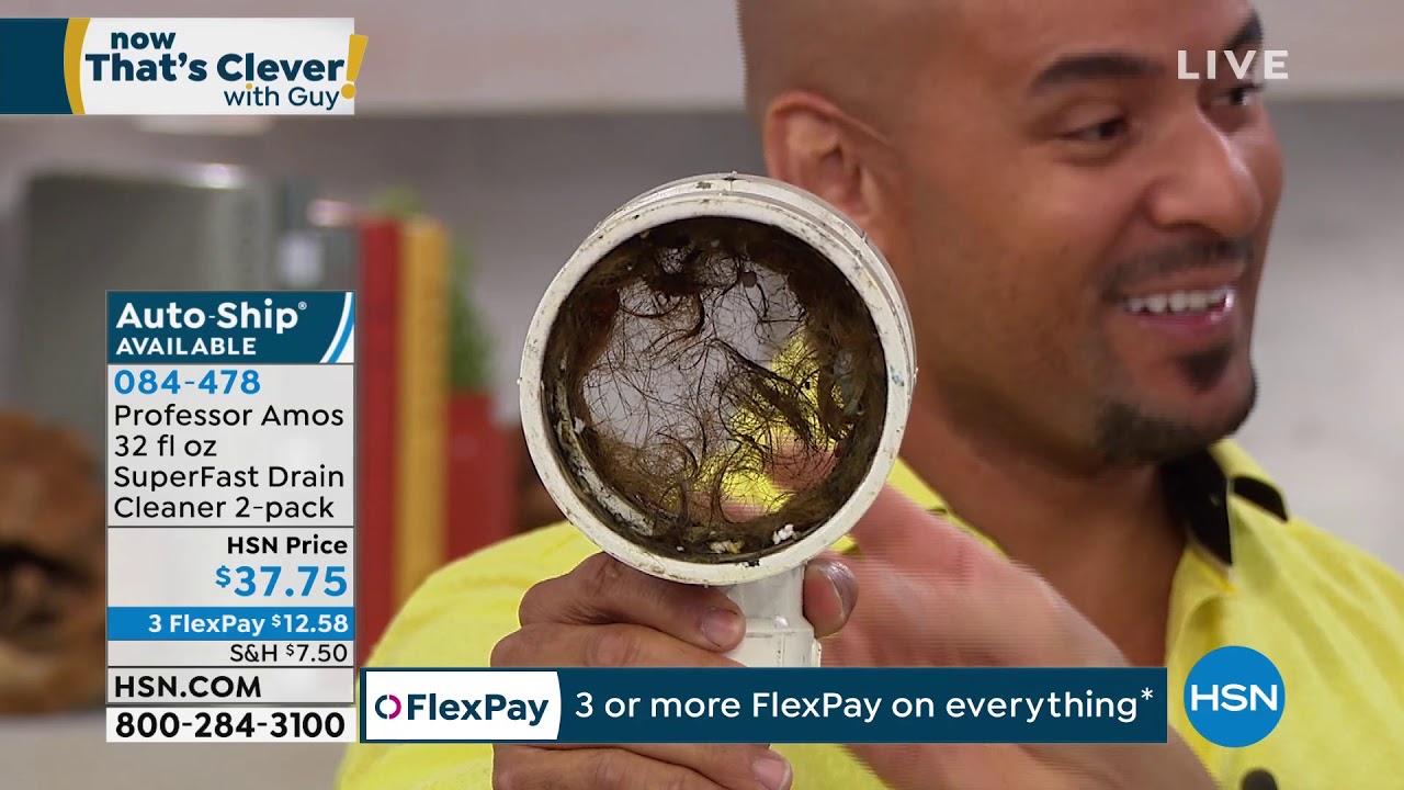 Professor Amos 32 fl. oz. SuperFast Drain Cleaner 2pack - YouTube