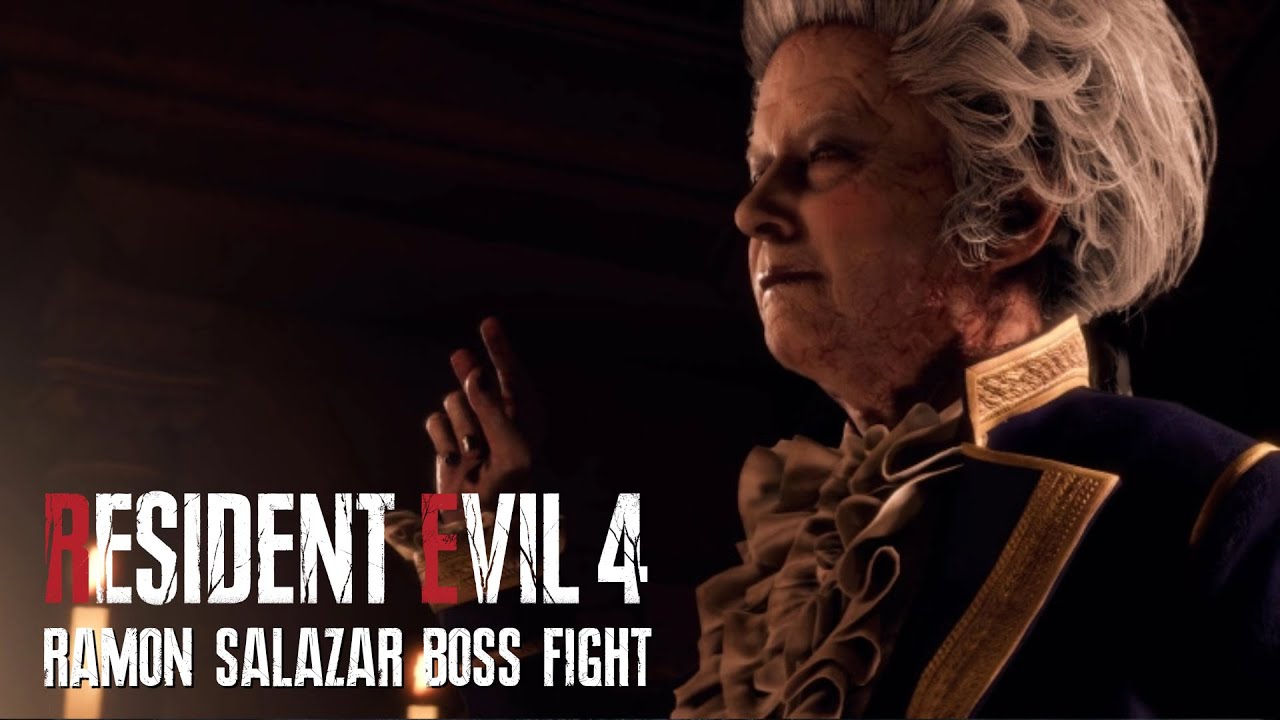 Resident Evil 4 (2023) - Ramon Salazar boss fight - YouTube
