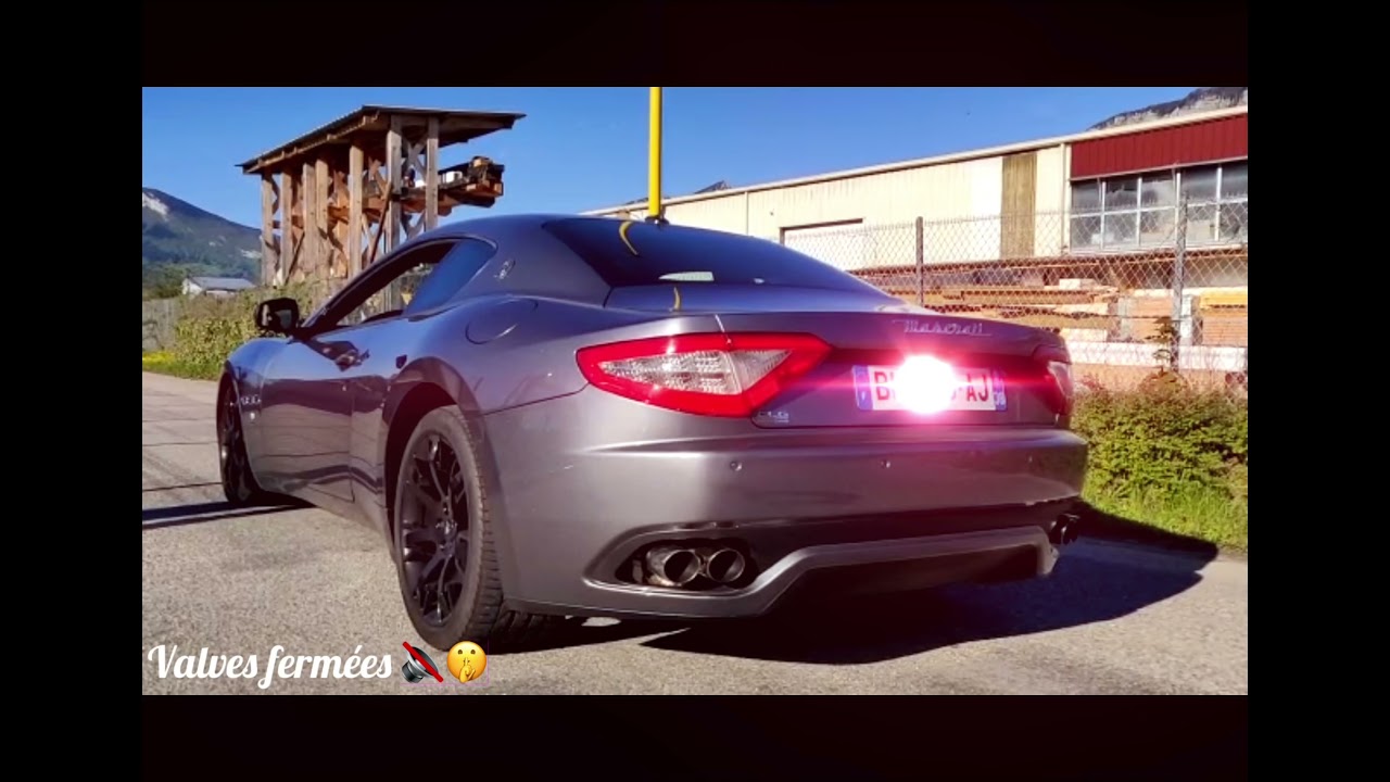 Maserati GranTurismo brutal sound valve Exhaust - YouTube
