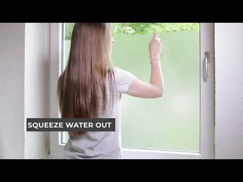 HOW TO apply static cling window film by d-c-fix - YouTube