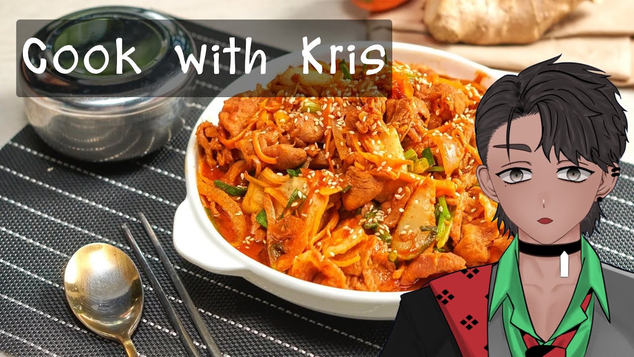 Cook with Kris - หมูผัดกิมจิ - YouTube