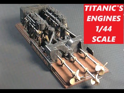 TITANIC'S ENGINES AND ENGINS ROOM 3D PRINT IN 1/144 SCALE PT.1 - YouTube
