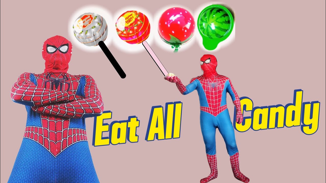Collection video Spider Man eating candy All #spiderman #marvel #funny ...
