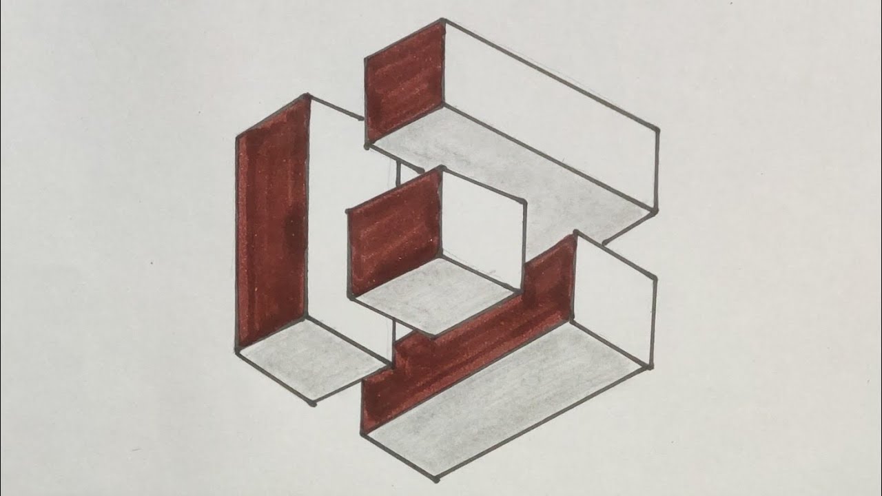3d drawing tutorial 😍 | 3d drawing step by step | Easy 3d illusion ...