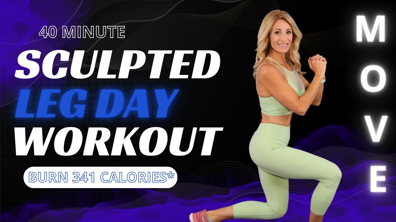 40 Minute Sculpted Leg Day | Lower Body Strength Workout | Rep Range ...