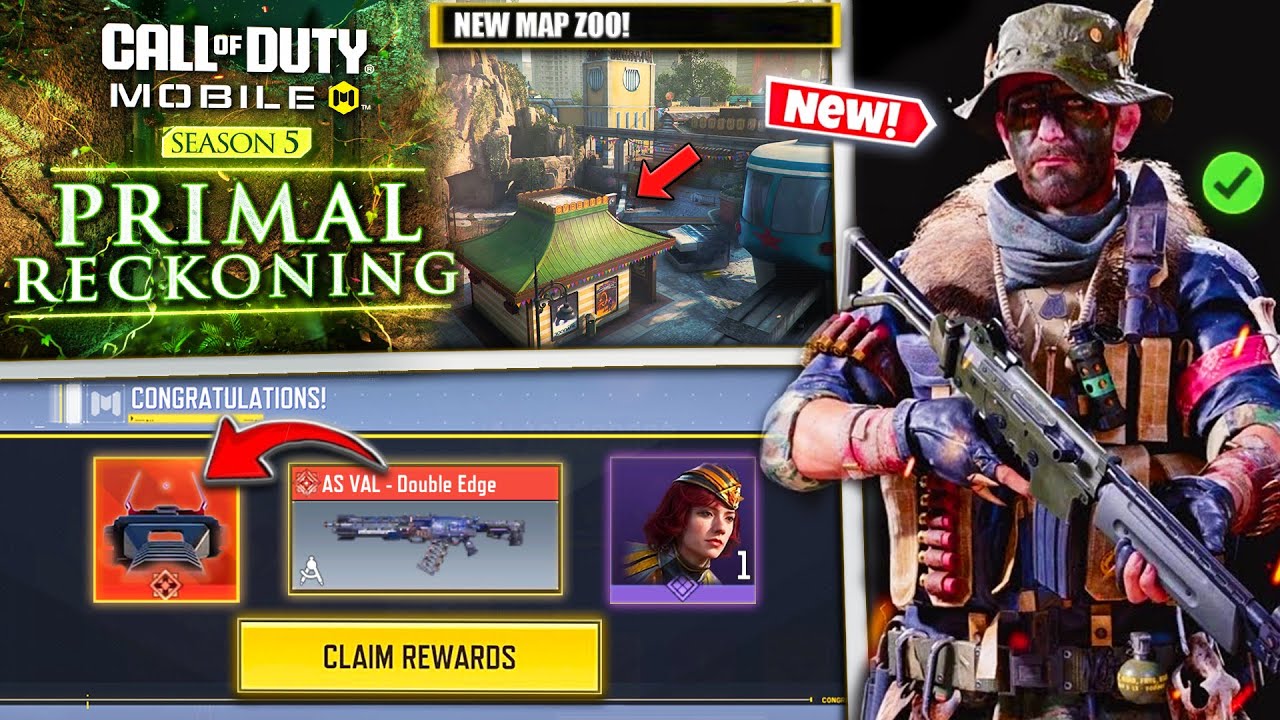 Season 5 : Primal Reckoning | More Old Mythics Reworked! | New Map | Free Skins | COD Mobile ...