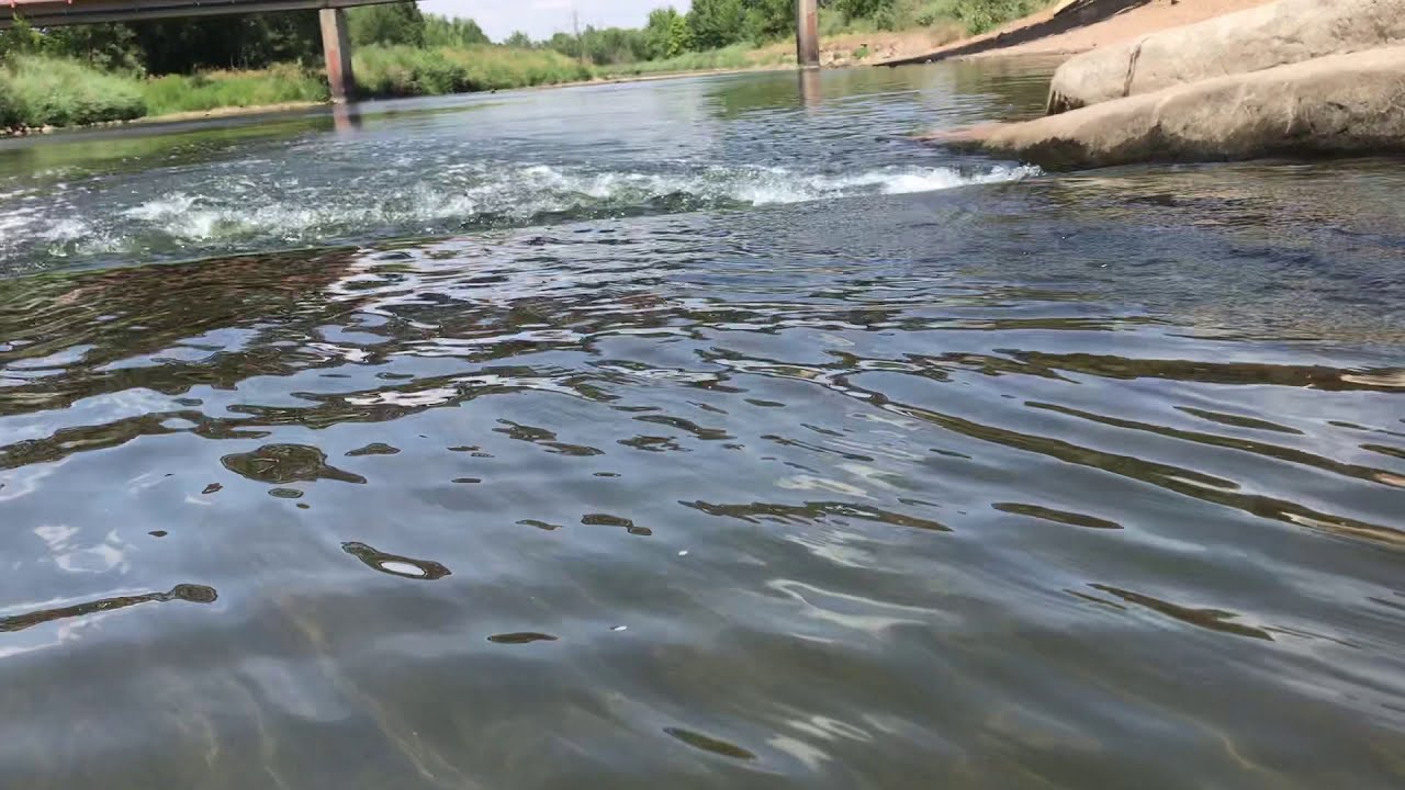 River run low flow - YouTube