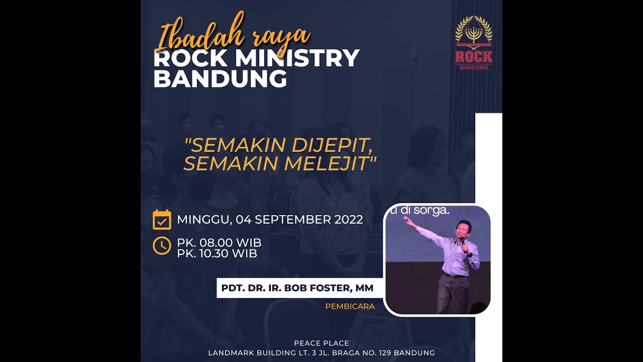 Ibadah Raya 1 - Pdt. Dr. Ir. Bob Foster, MM - Semakin Dijepit Semakin ...