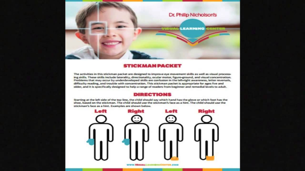 VIsion Therapy - Stickman Activity Packet - YouTube