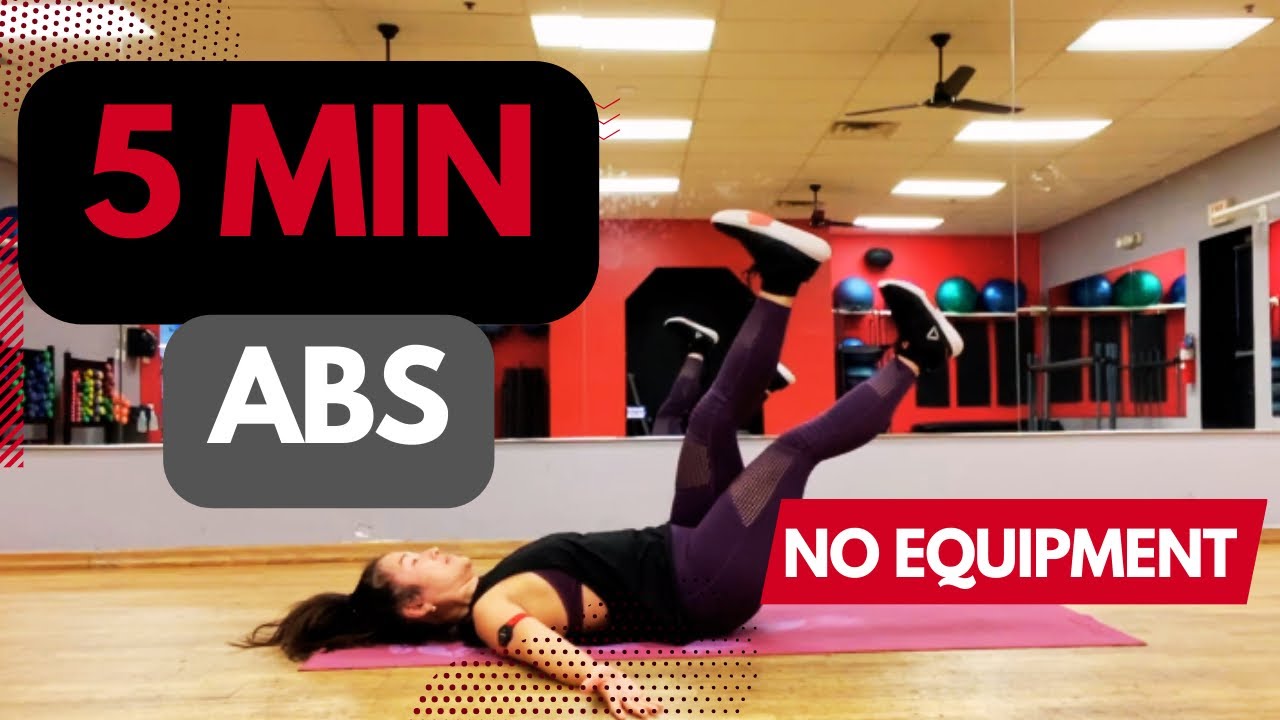 5 MIN QUICK AB WORKOUT - YouTube