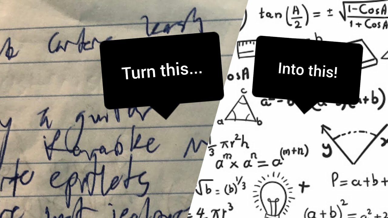 Tips for Mathematical Handwriting (Part 1) - YouTube