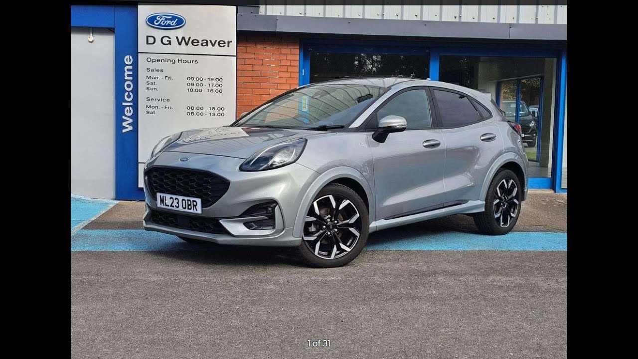 Walk around video of our Ford Puma ST Line X in Solar Silver - YouTube