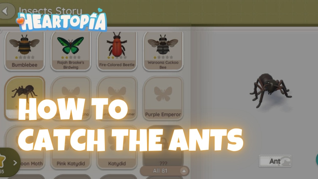 FOUND THE ANT! - How to Catch Ant in Heartopia tutorial (Fishing ...