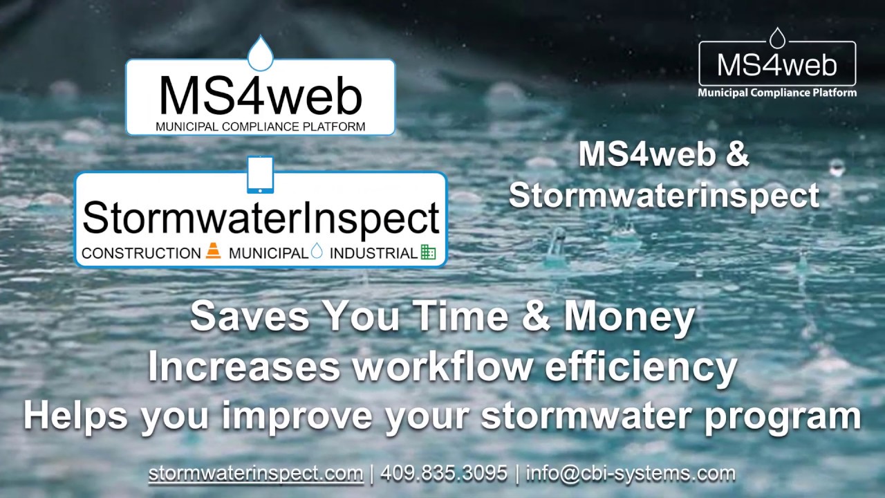 MS4web / Stormwaterinspect - Compliance Software - YouTube