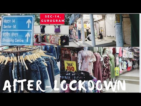 Sector 14 huda market, gurugram/After lockdown-2/Gurgaon shopping/15 ...