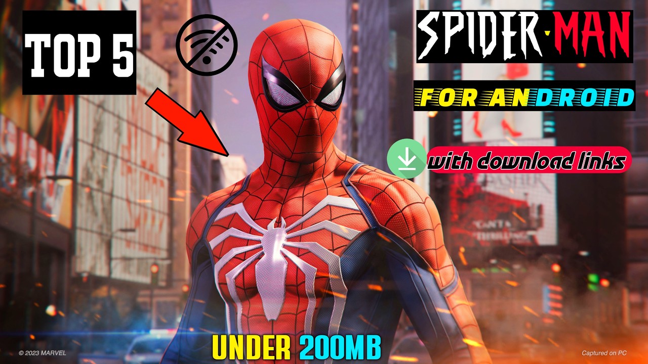 Top 5 Best Spider Man Games For Android 2023 | Best spiderman games for ...