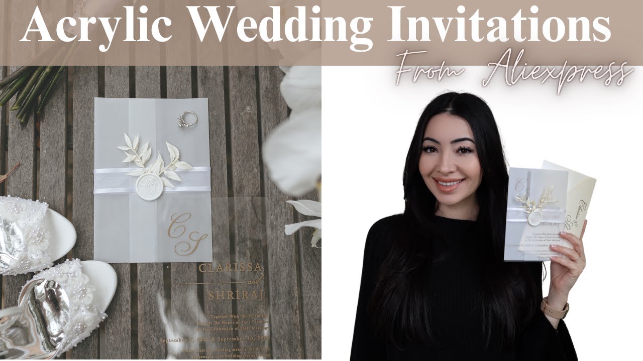 How to make acrylic wedding invitations 60 photos - Astyledwedding.com
