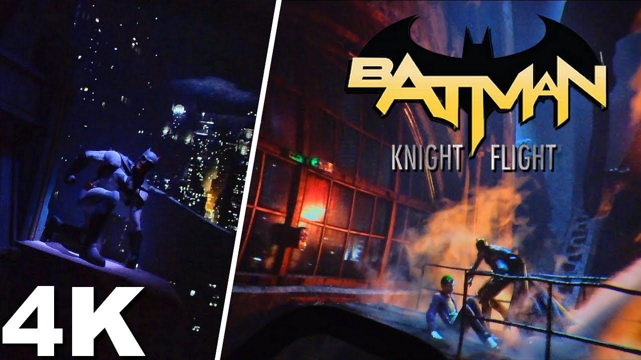Batman : Knight Flight [On-Ride with Queue 4K POV] - Warner Bros. World ...