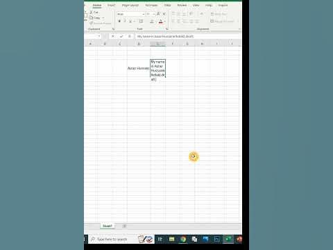 How to Wrap Text and Merge Cell in Excel 2023 - YouTube