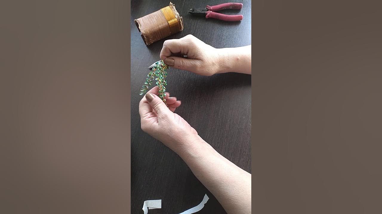 Берёзы из бисера. - YouTube