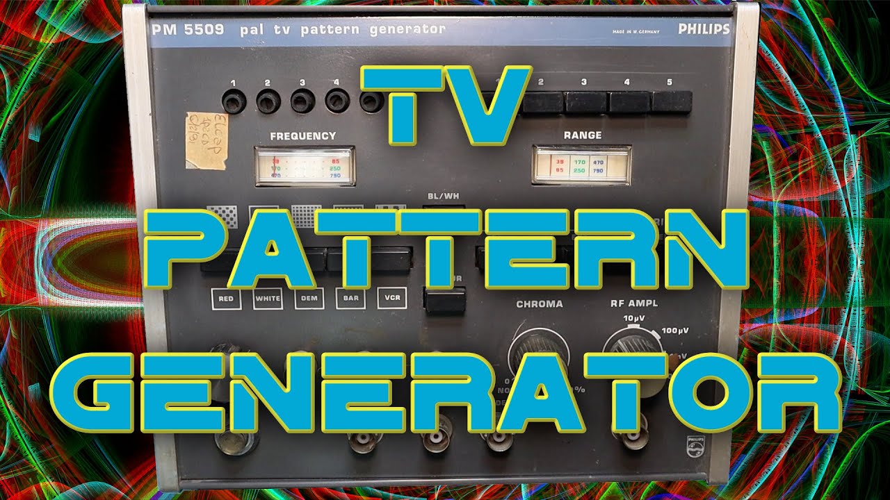 PHILIPS PM5509 | 1973 Pal TV Pattern Generator - YouTube