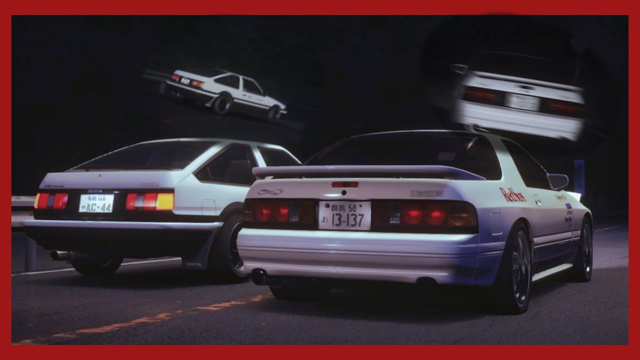 RX7 vs AE86 / Akina Touge @Forleph - YouTube