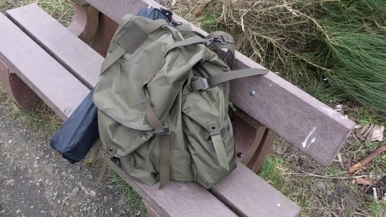 Short hike with the Austrian Alice pack and scouting new woods - YouTube