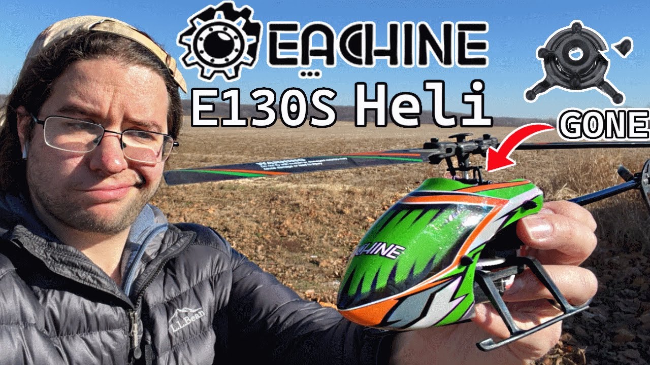 Eachine 130S Flybarless RC Heli // Nice While It Lasted... - YouTube