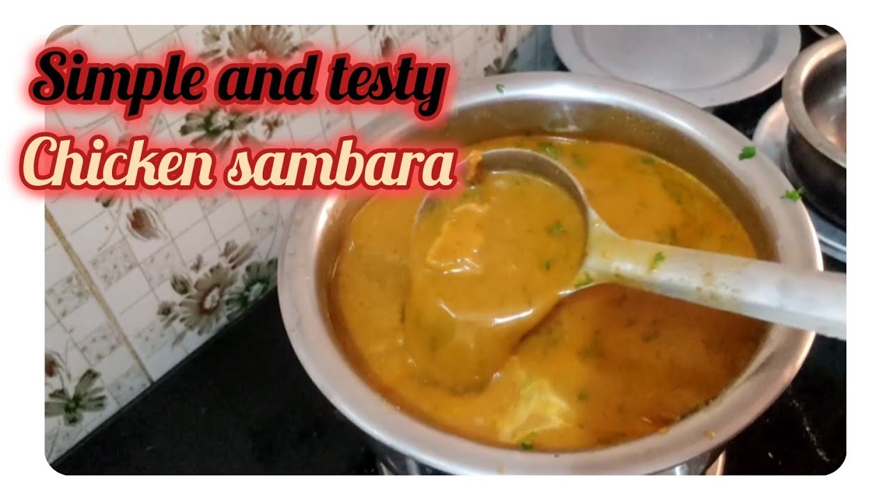 simple and tasty chicken sambara 😋 - YouTube