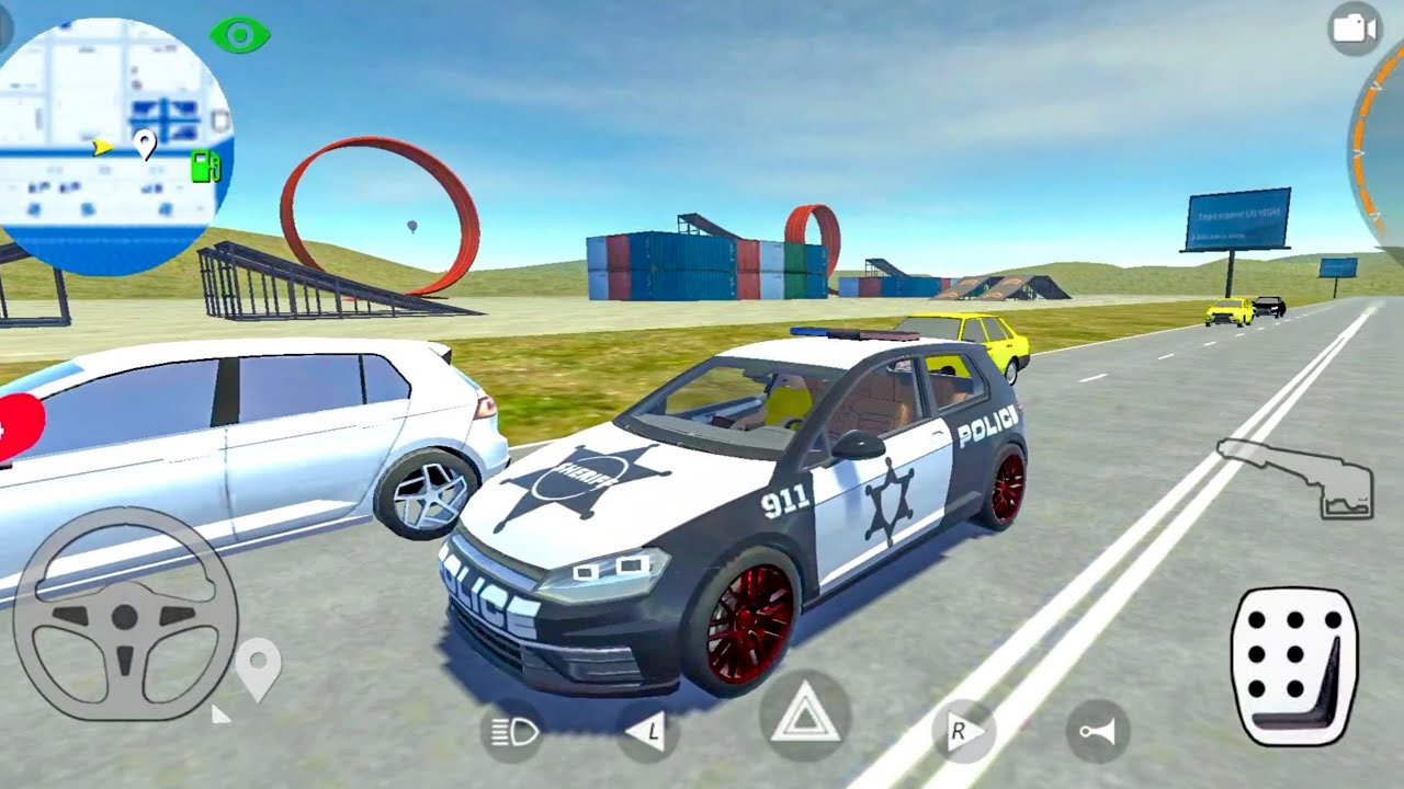 Car Simulator Golf - Driving Police Volkswagen Golf - Car Games Android ...