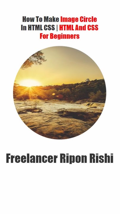 How To Make Image Circle In Html Css Html And Css For Beginners 2024 Real Short Htmlcss