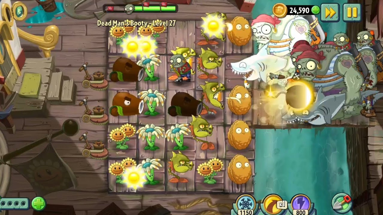 PvZ 2 Android Dead Man Booty 26-27 - YouTube