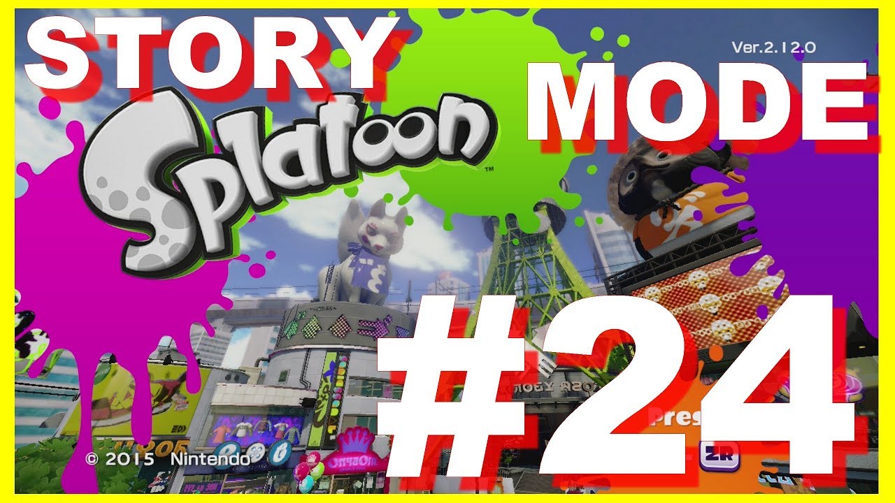 NINTENDO Wii U SPLATOON (2015) - PART #24 | STORY MODE: [1, 2, 3 & BOSS ...