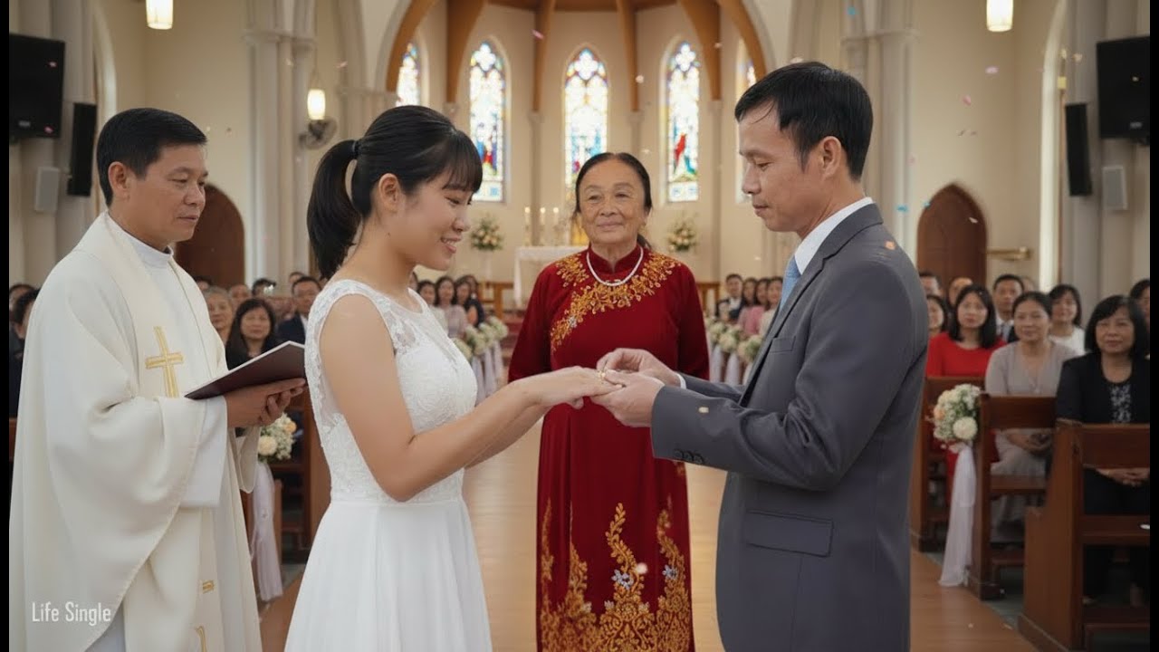 Emotional Church Wedding De’s Mother Blesses Huyen & De in a Real-Life ...